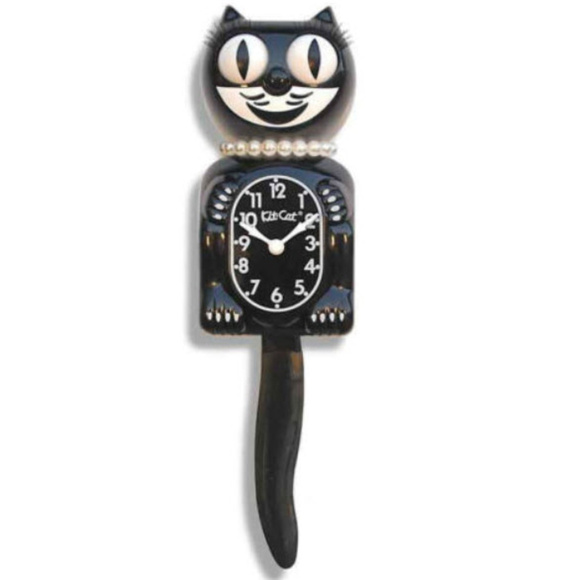 Kit-Cat Klock | Wall Decor | Classic Black Lady Kitcat Clock Kat Klock ...